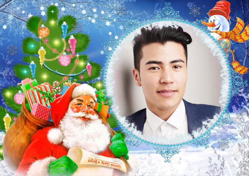 Best santa claus gift card free tool- Powerful online photo effect maker