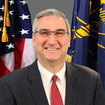 contact governor Eric Holcomb of Indiana