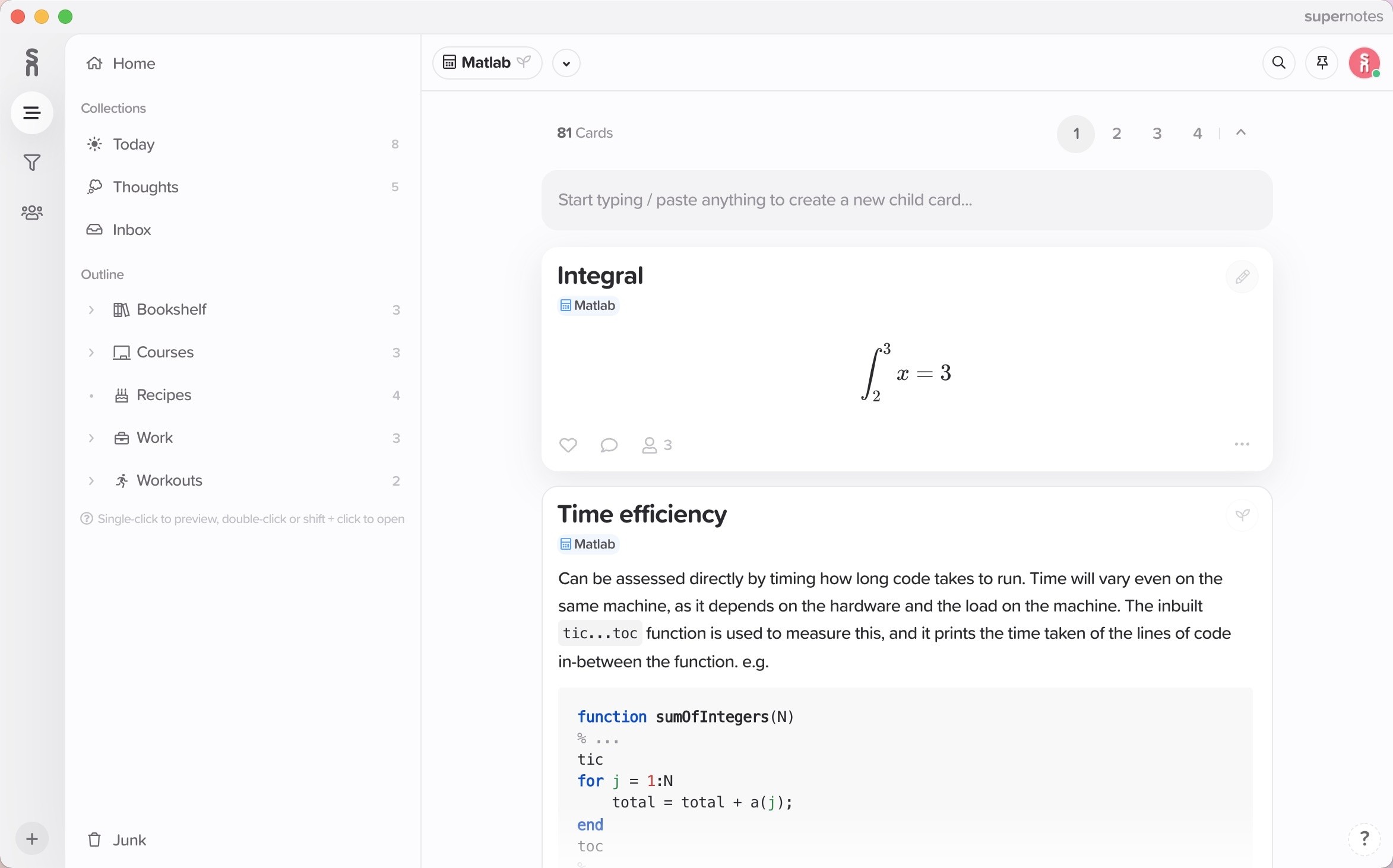 Write in Markdown with LaTeX Maths support | Supernotes