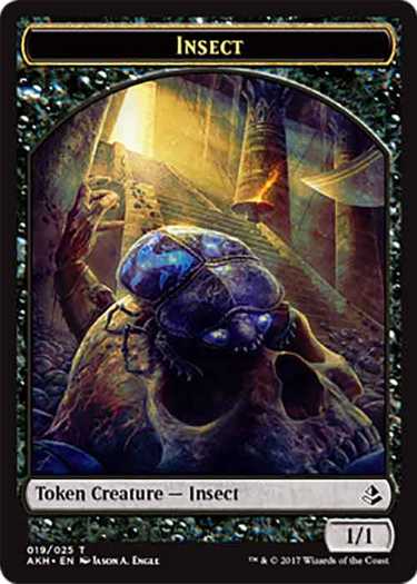 1/1 Black Insect Creature Token | MTG.onl Tokens