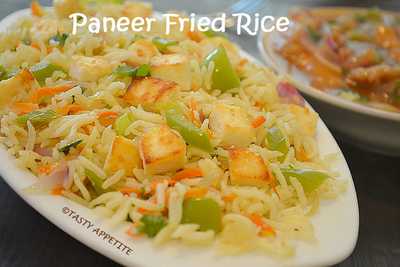 Paneer Fried Rice | Restaurant Style | Tasty Appetite