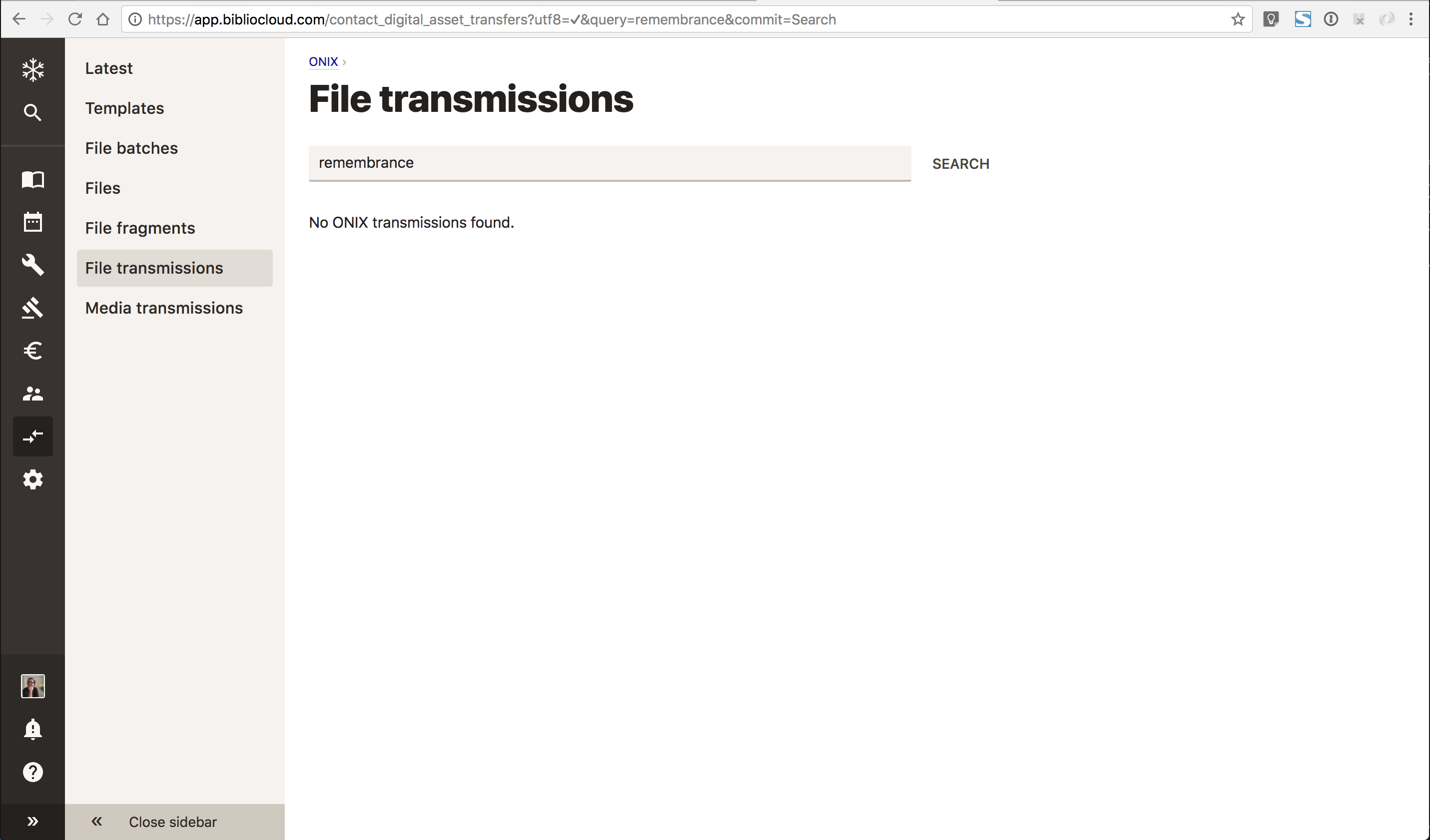Check ONIX set up and transmission | Consonance