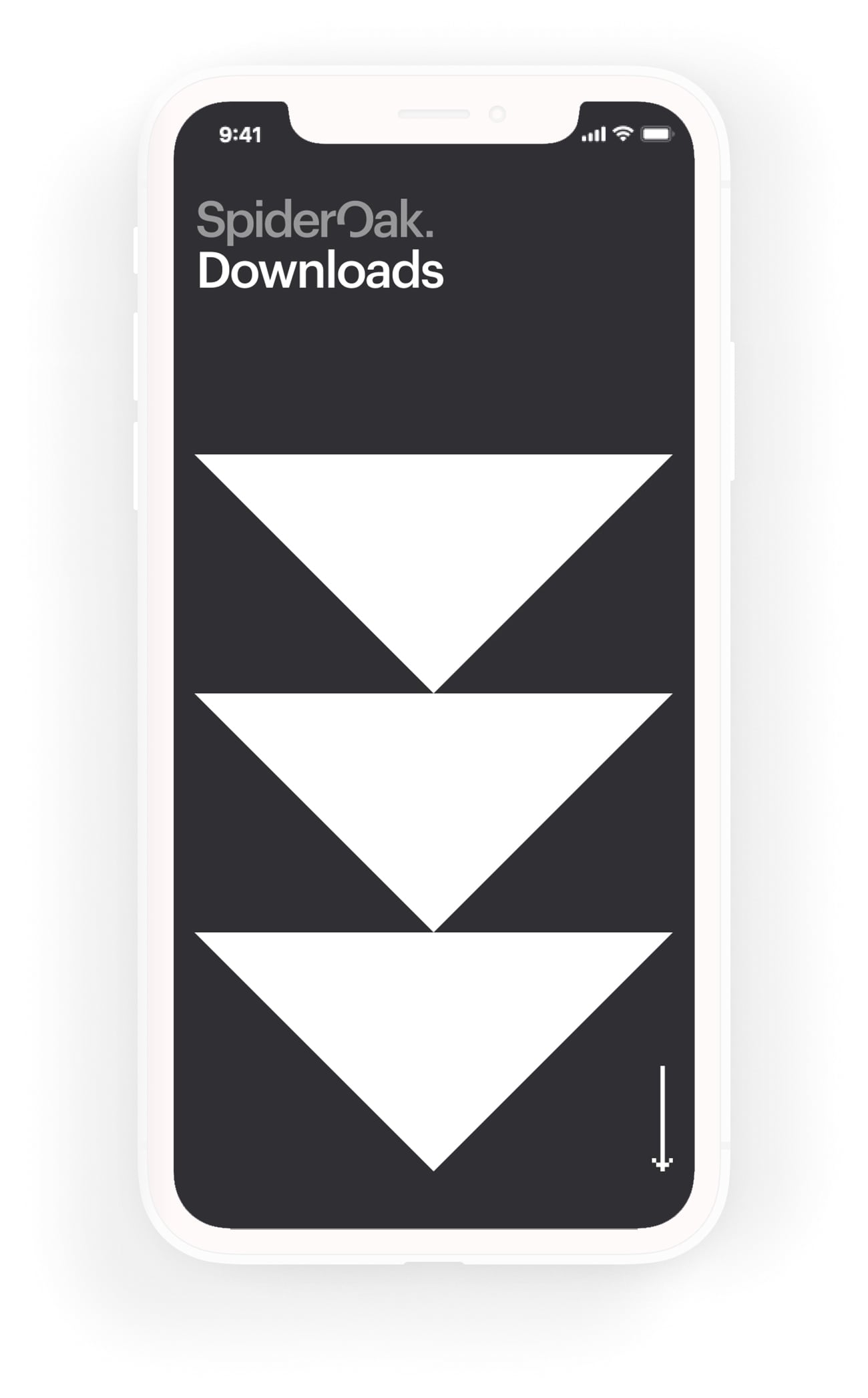 the space between is secured by SpiderOak