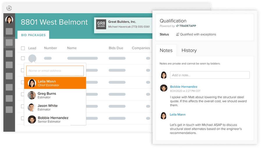 Preconstruction Software for Owners | BuildingConnected