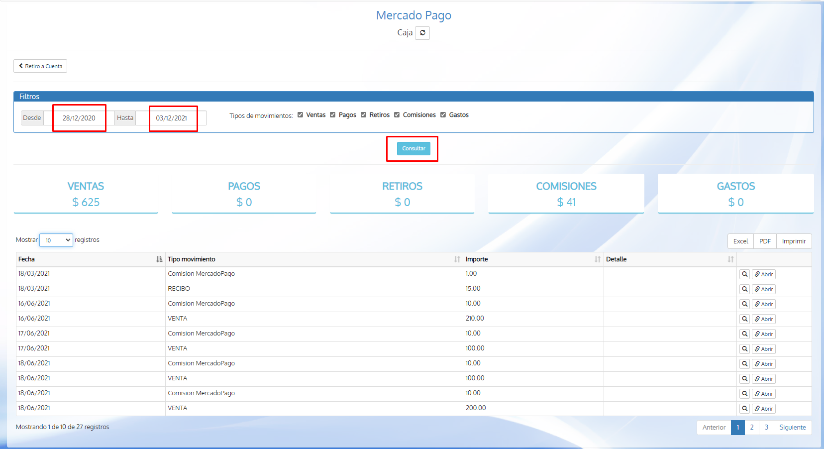 Registros Mercado Pago | Ninox Docs