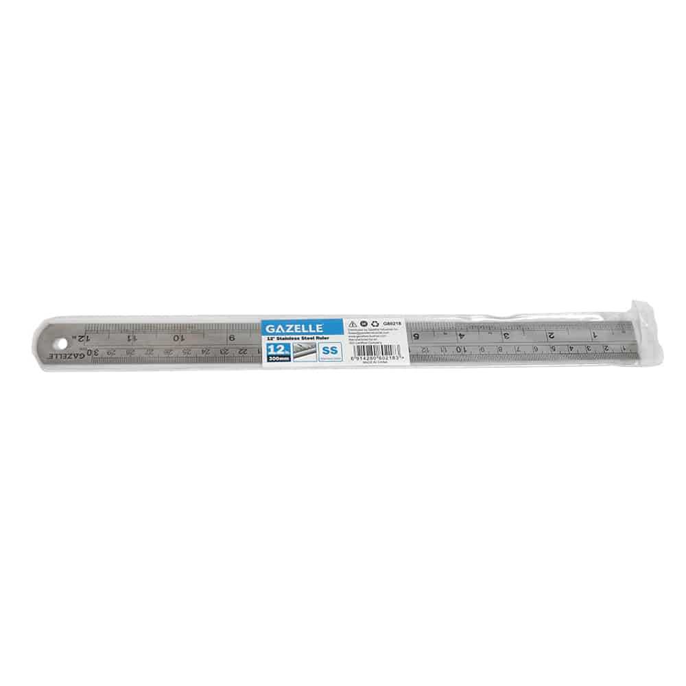 G80218 12 In. Stainless Steel Ruler (30cm)