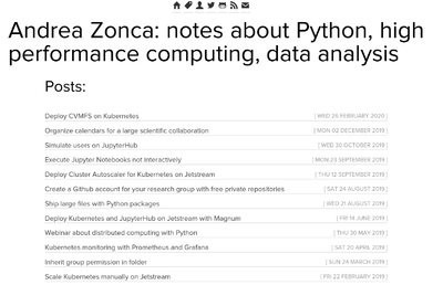 Andrea Zonca - Posts