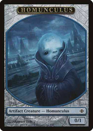 0/1 Blue Homunculus Artifact Creature Token | MTG.onl Tokens