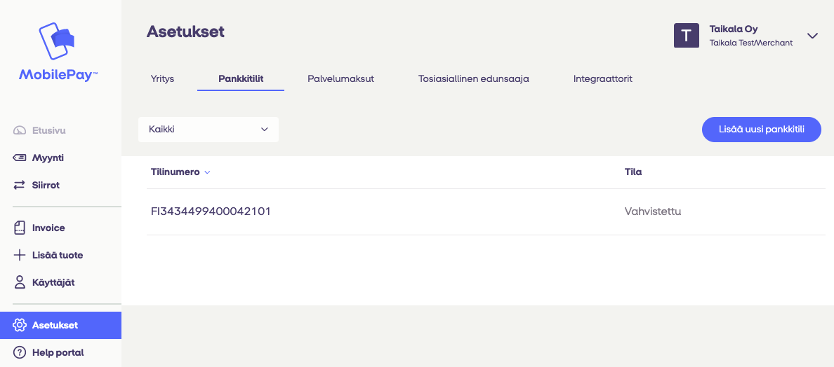 MobilePay Invoice -lisäpalvelu | myClub-ohjeet