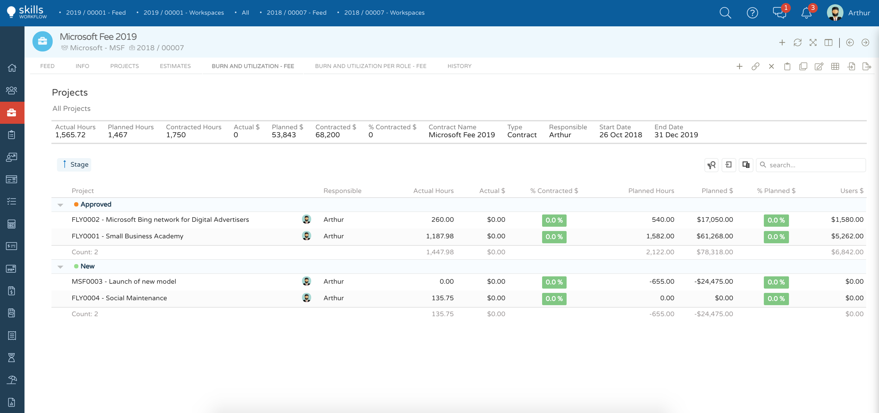 Burn y Utilización Dashboards | Skills Workflow’s Documentation