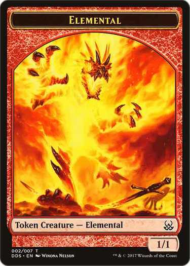 1/1 Red Elemental Creature Token | MTG.onl Tokens