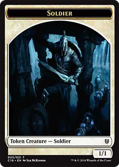1/1 White Soldier Creature Token | MTG.onl Tokens