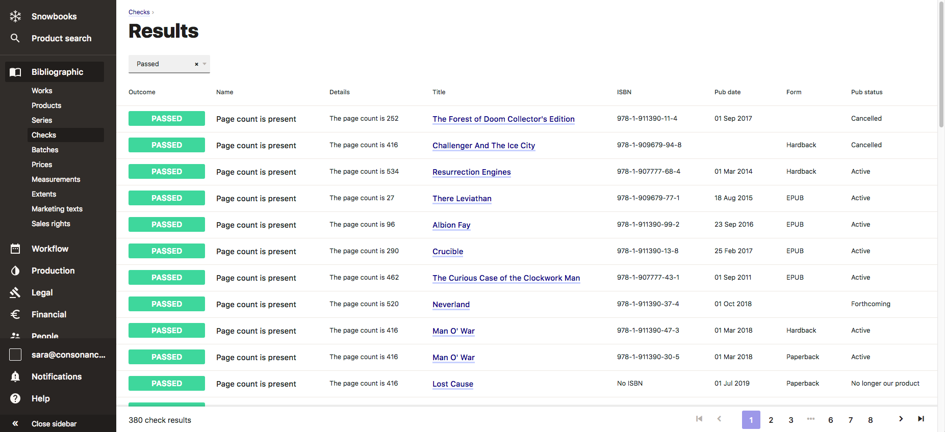 Check the health of your metadata | Consonance