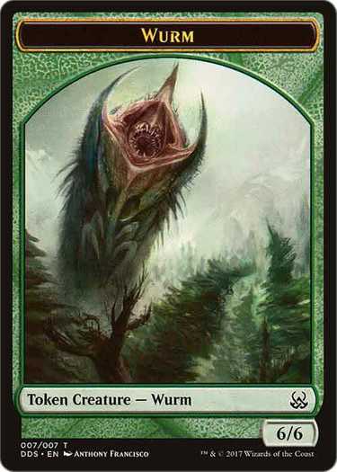 6/6 Green Wurm Creature Token | MTG.onl Tokens
