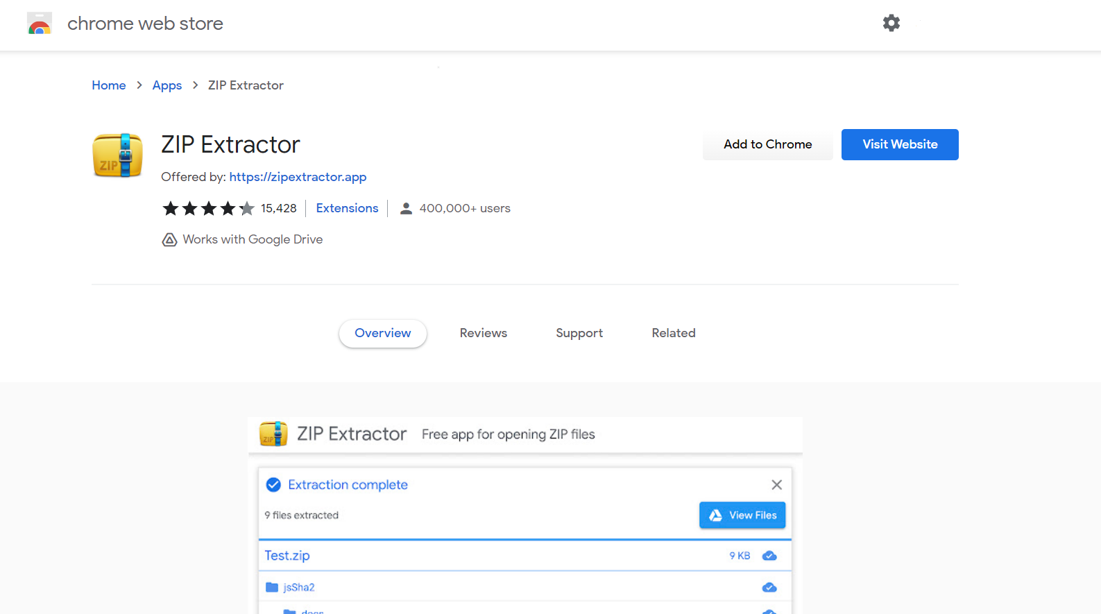 Unzip ZIP FILE IN GOOGLE DRIVE WITHOUT INSTALLING ANY SOFTWARE