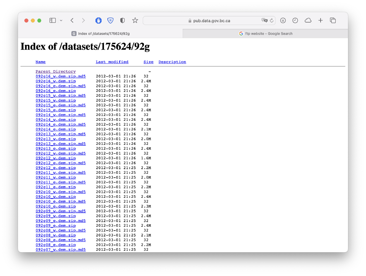 Popov EcoData | A quick and easy way to download BC digital elevation ...