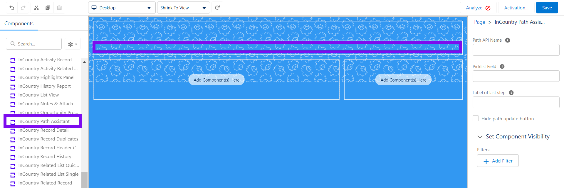 Managing web components - InCountry Docs