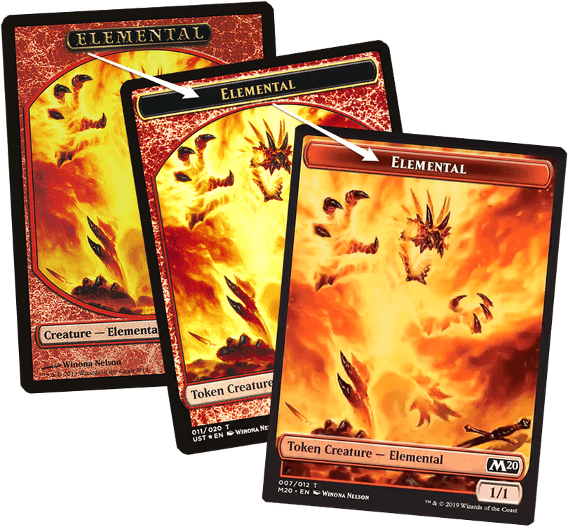 How the design of MTG token card frames have evolved | MTG.onl Tokens