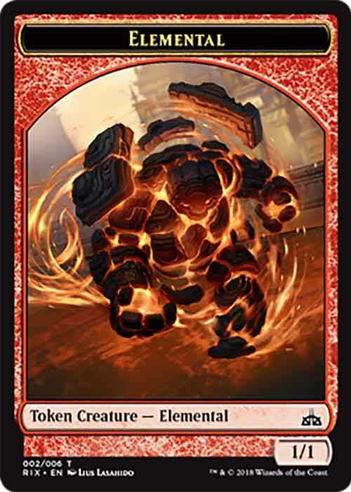 1/1 Red Elemental Creature Token | MTG.onl Tokens