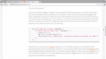 Learn Webdriver Test Automation with WebdriverIO