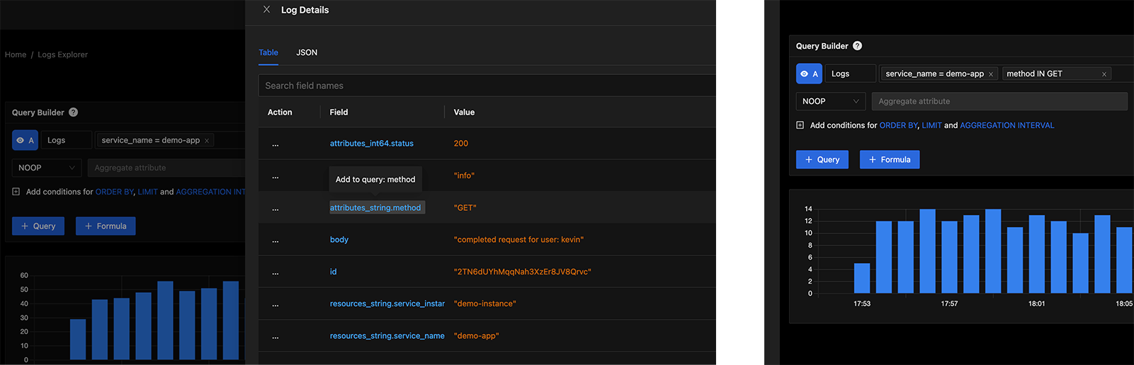 Logs Query Builder | SigNoz