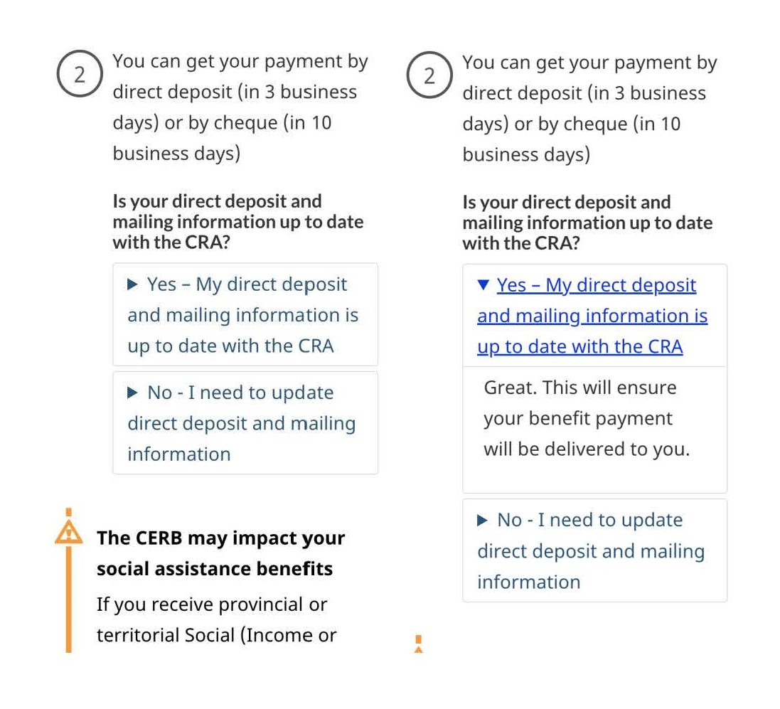 Using Expand collapse For Making Choices Canada ca Blog