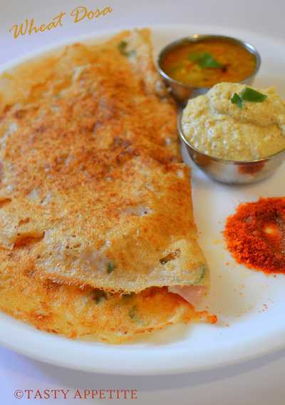 Wheat Dosa | Godhumai Dosai | Tasty Appetite