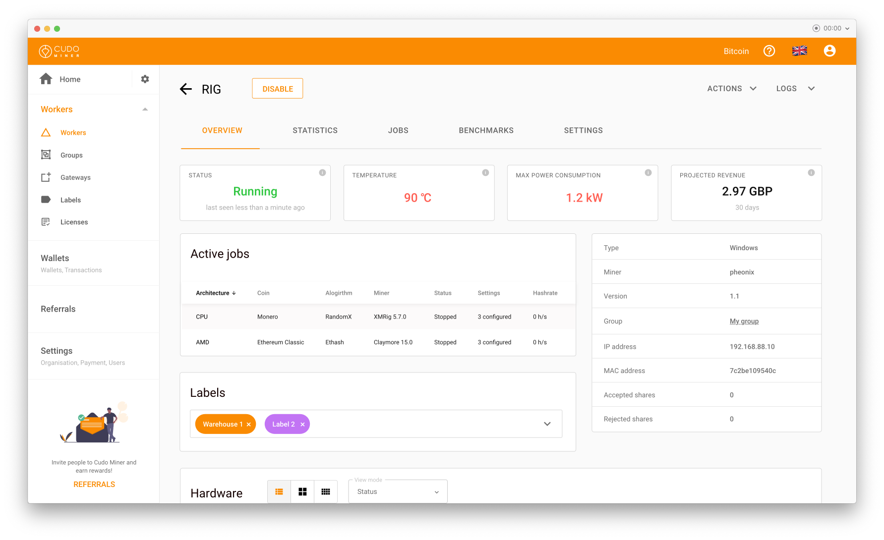 CudoOS - GPU Mining OS with full mining management and hardware ...