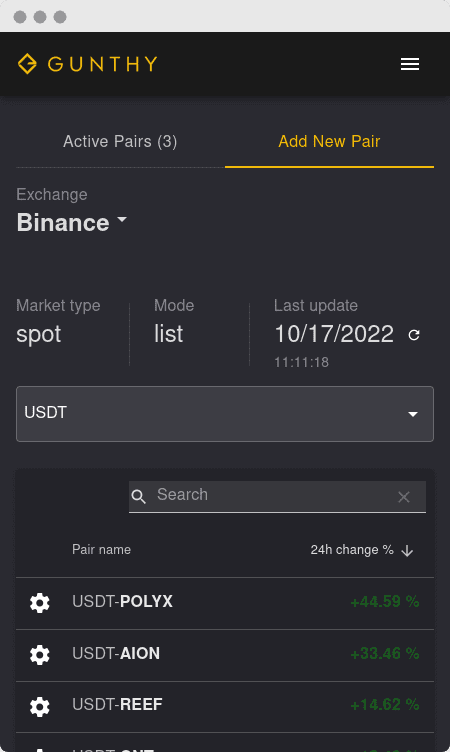 All Gunbot features - Detailed overview | gunbot.com