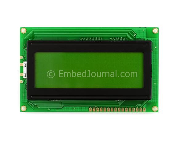 Interfacing LCD Module with Microcontroller - EmbedJournal
