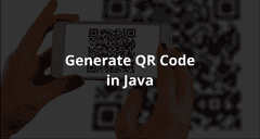 Qr code generator code in java