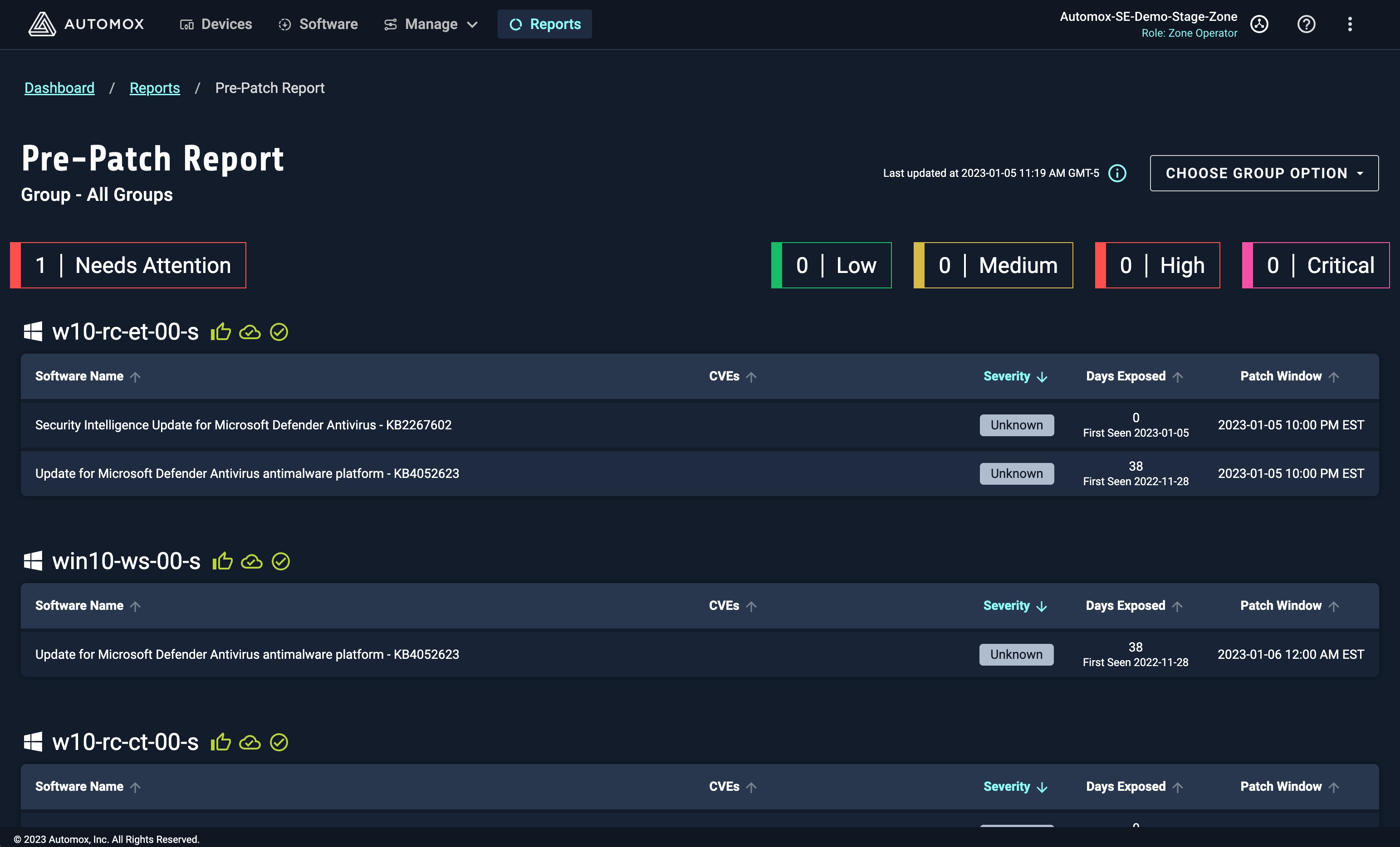 Comprehensive Reporting | Automox