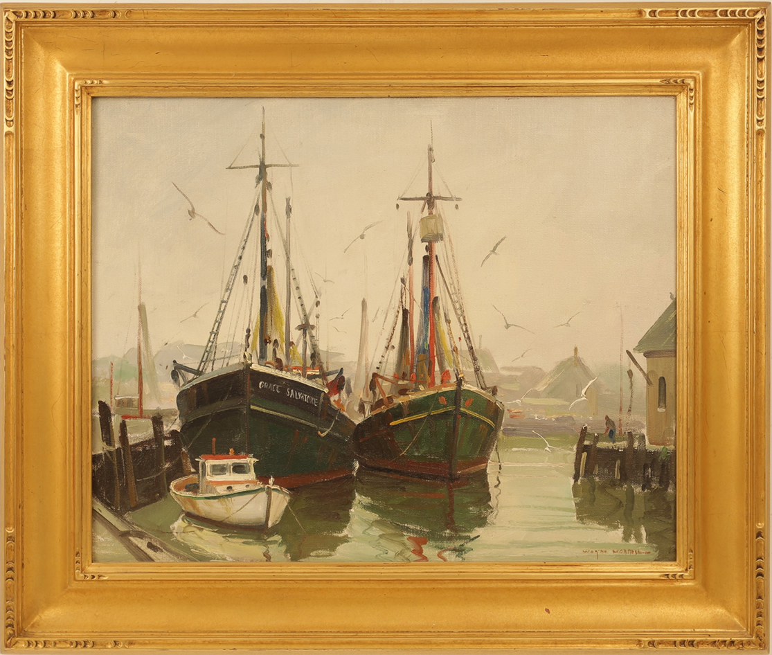 Wayne Beam Morrell - Fishing Boats - 19th Century American Fine Art