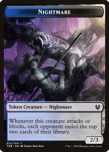 2/3 Blue Black Nightmare Creature Token | MTG.onl Tokens