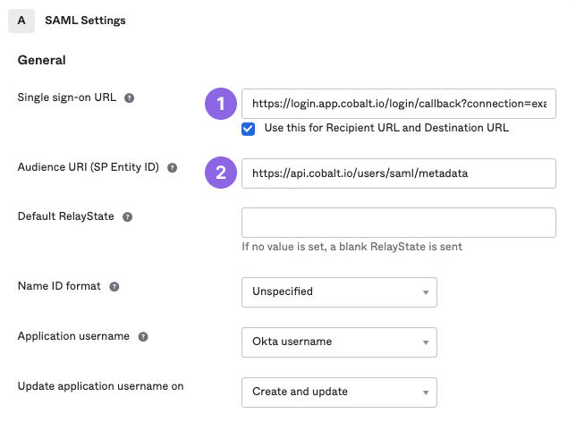 Configure SAML SSO – Product Docs | Cobalt