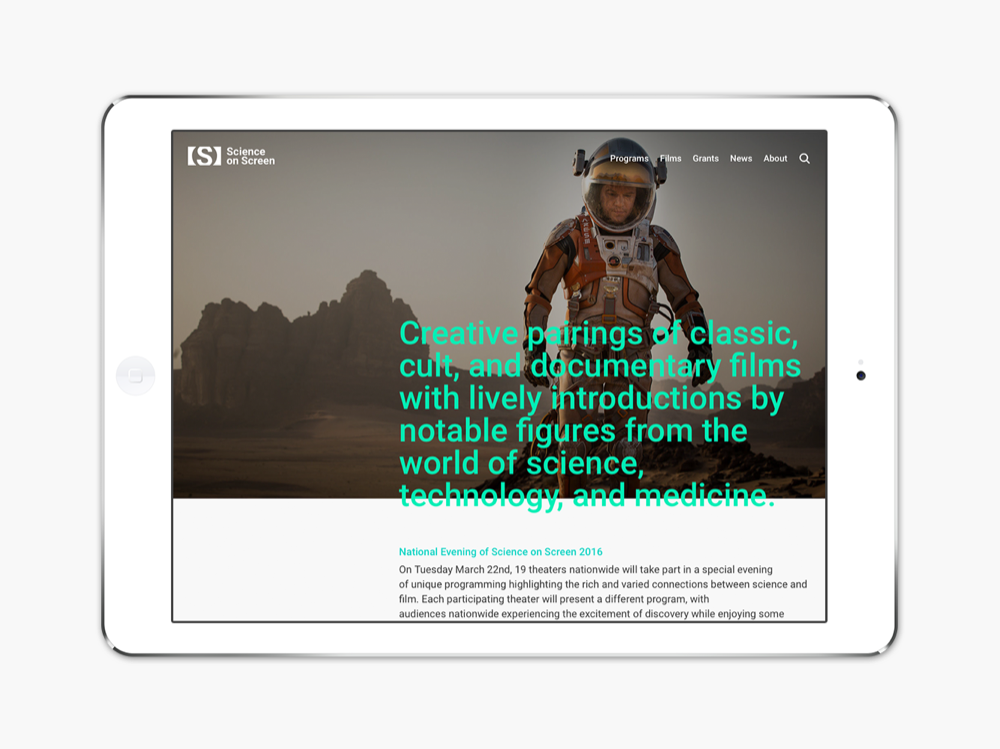 Science on Screen — Fore Design