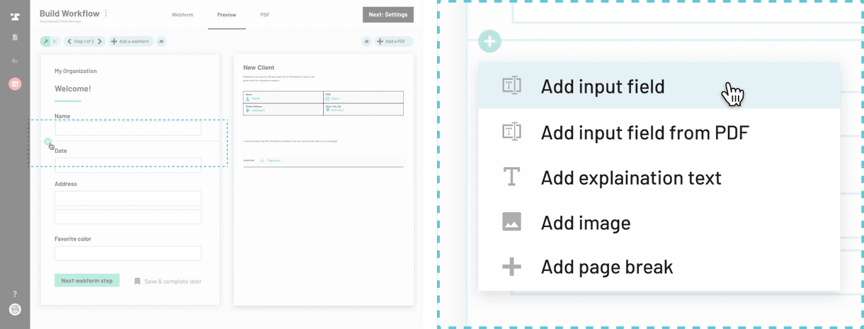 Add a file upload field to a webform