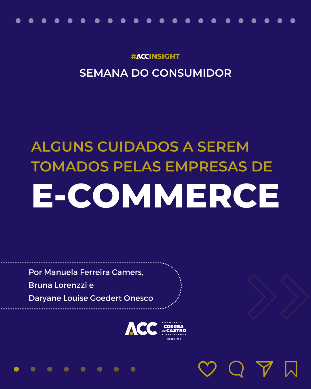 ACC INSIGHT: ALGUNS CUIDADOS A SEREM TOMADOS PELAS EMPRESAS DE E-COMMERCE