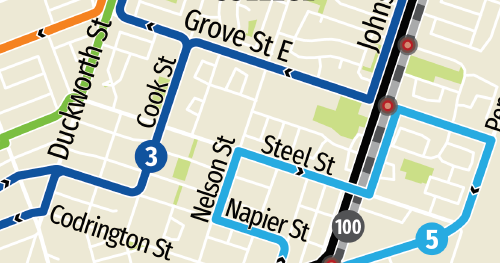 Re-drawing the Barrie Transit map - Charles Marttinen