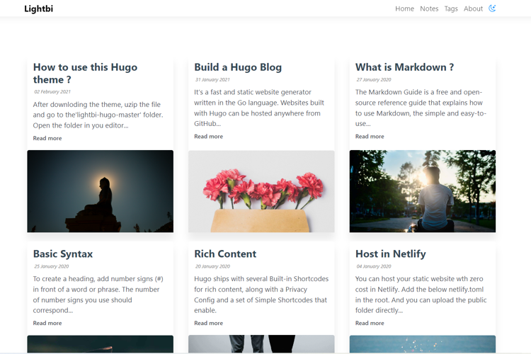 Lightbi | Hugo Themes