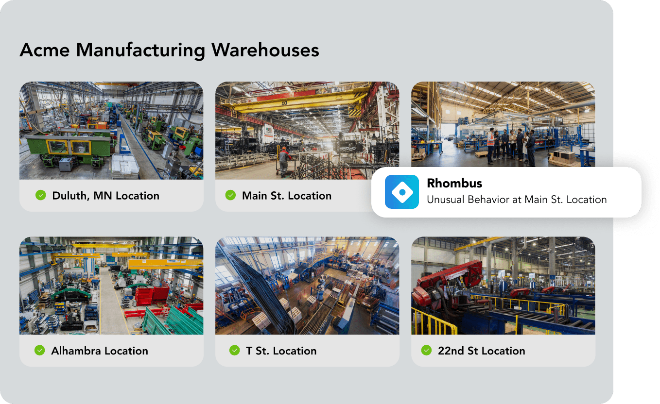 Rhombus for Manufacturing Facilities - Improve Operations