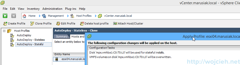 VMware vSphere Auto Deploy configuration guide – Part 2 - wojcieh.net
