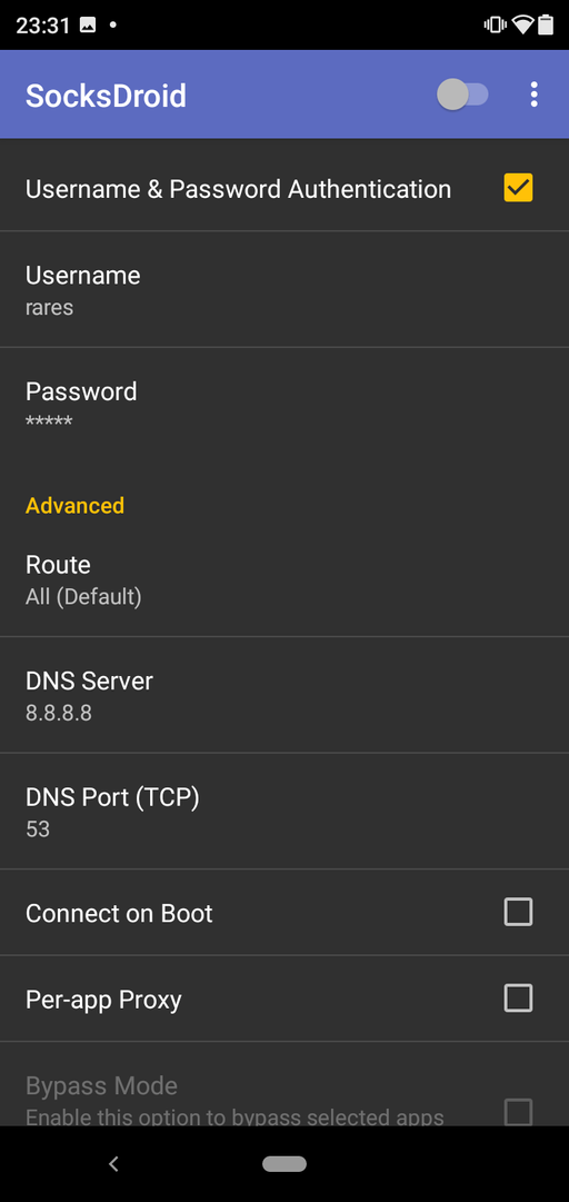 Android - How to setup SOCKS5 proxies
