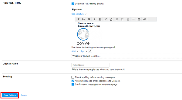 How to Create an Email Signature with Logo on AOL Mail - Covve