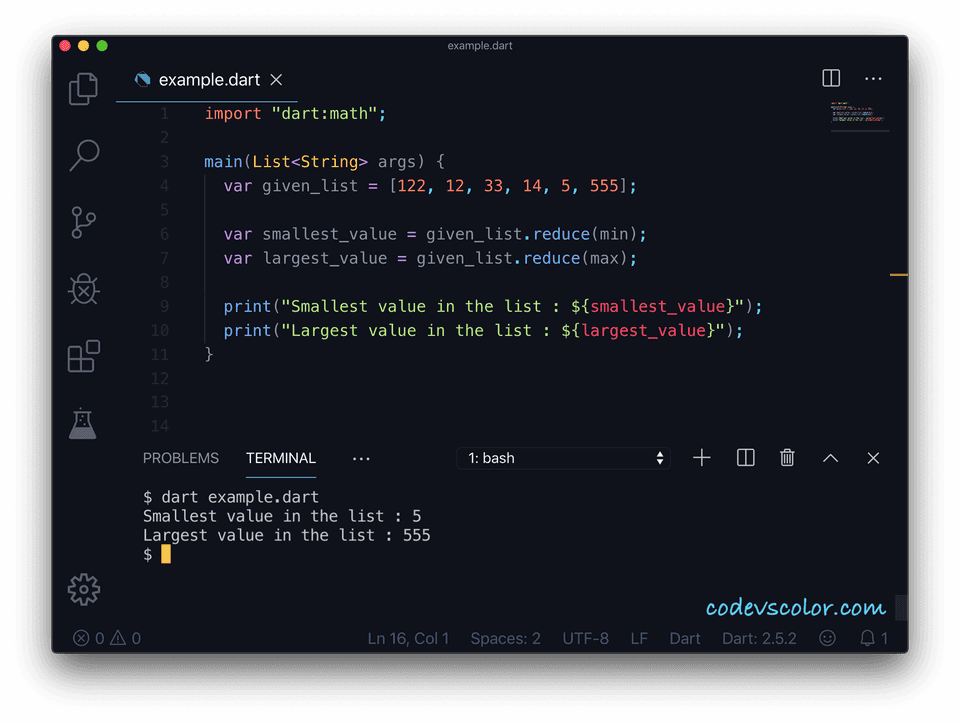 7 different ways to find the largest, smallest number in dart list ...