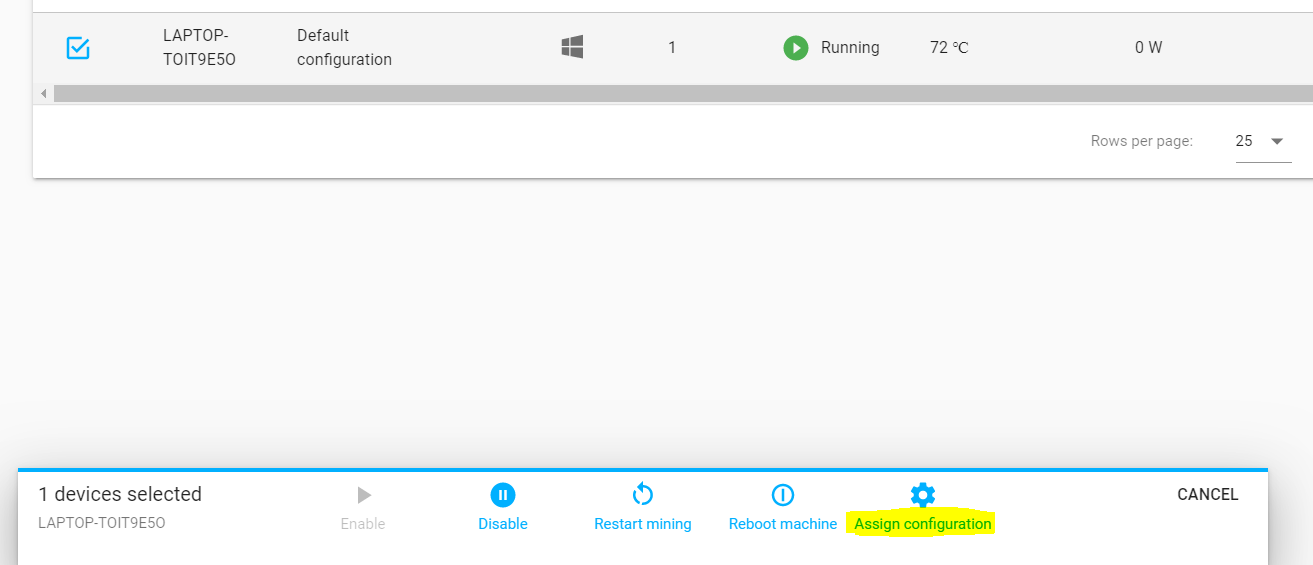 Cudo Web Console - Remote device configurations