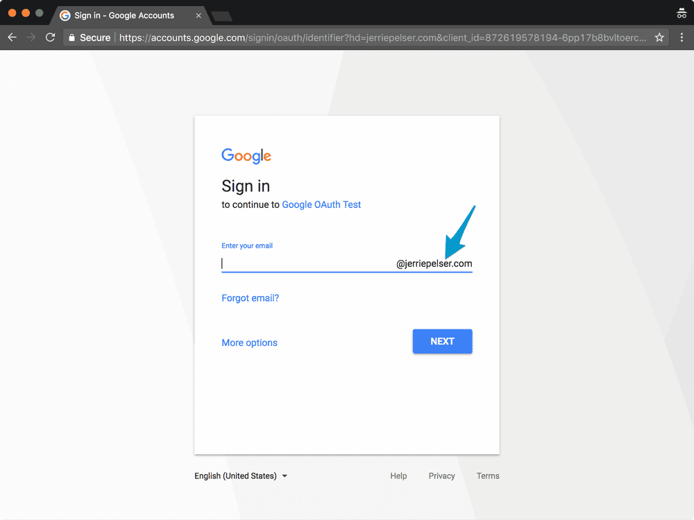 Adding domain to login screen : r/gsuite