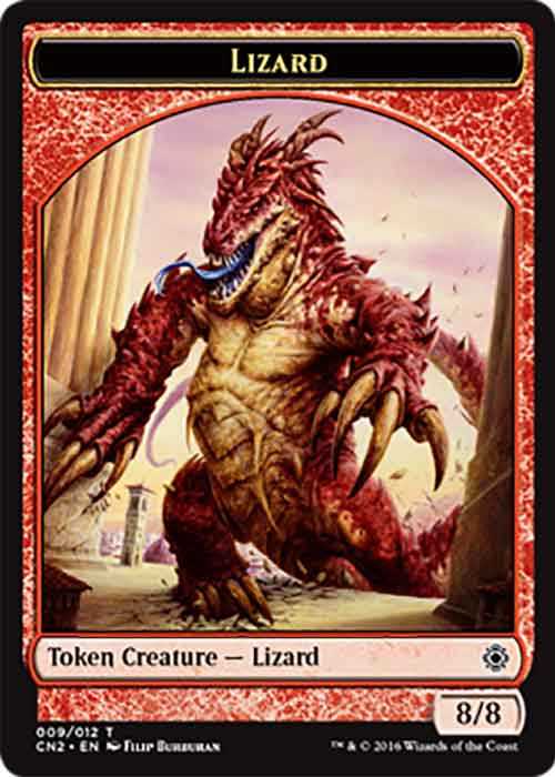 8/8 Red Lizard Creature Token | MTG.onl Tokens