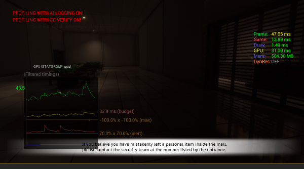 First look at profiling performance in Unreal