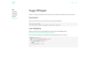 docs | Hugo Themes